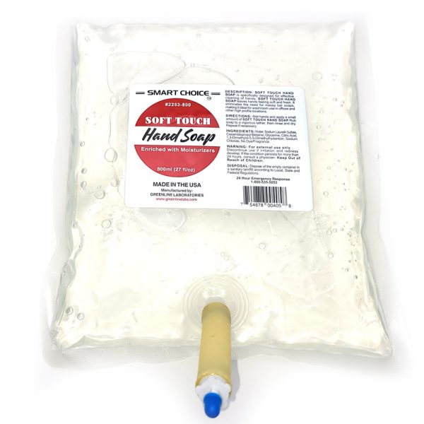 Soft Touch Antibacterial Hand Soap 800 ML Bag – Gentle, Professional
